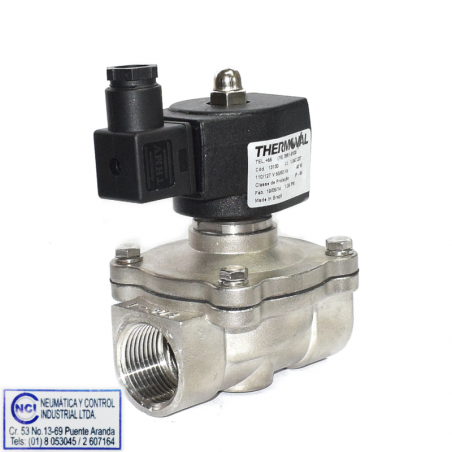 Valvula 2/2 vías de uso general normalmente cerrada - en acero inox ...